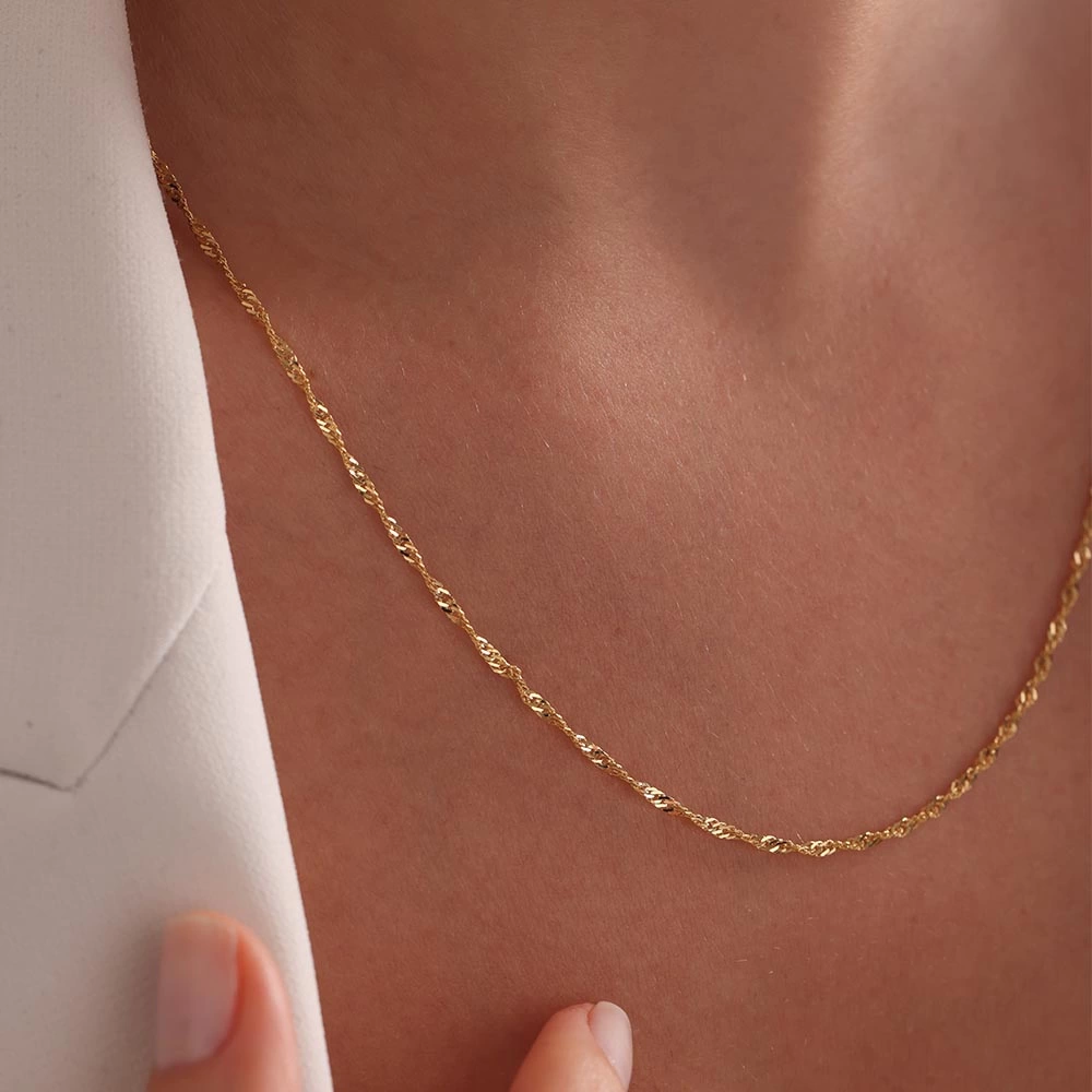 14 Ayar Altın Zincir Kolye | Mimra Pırlanta