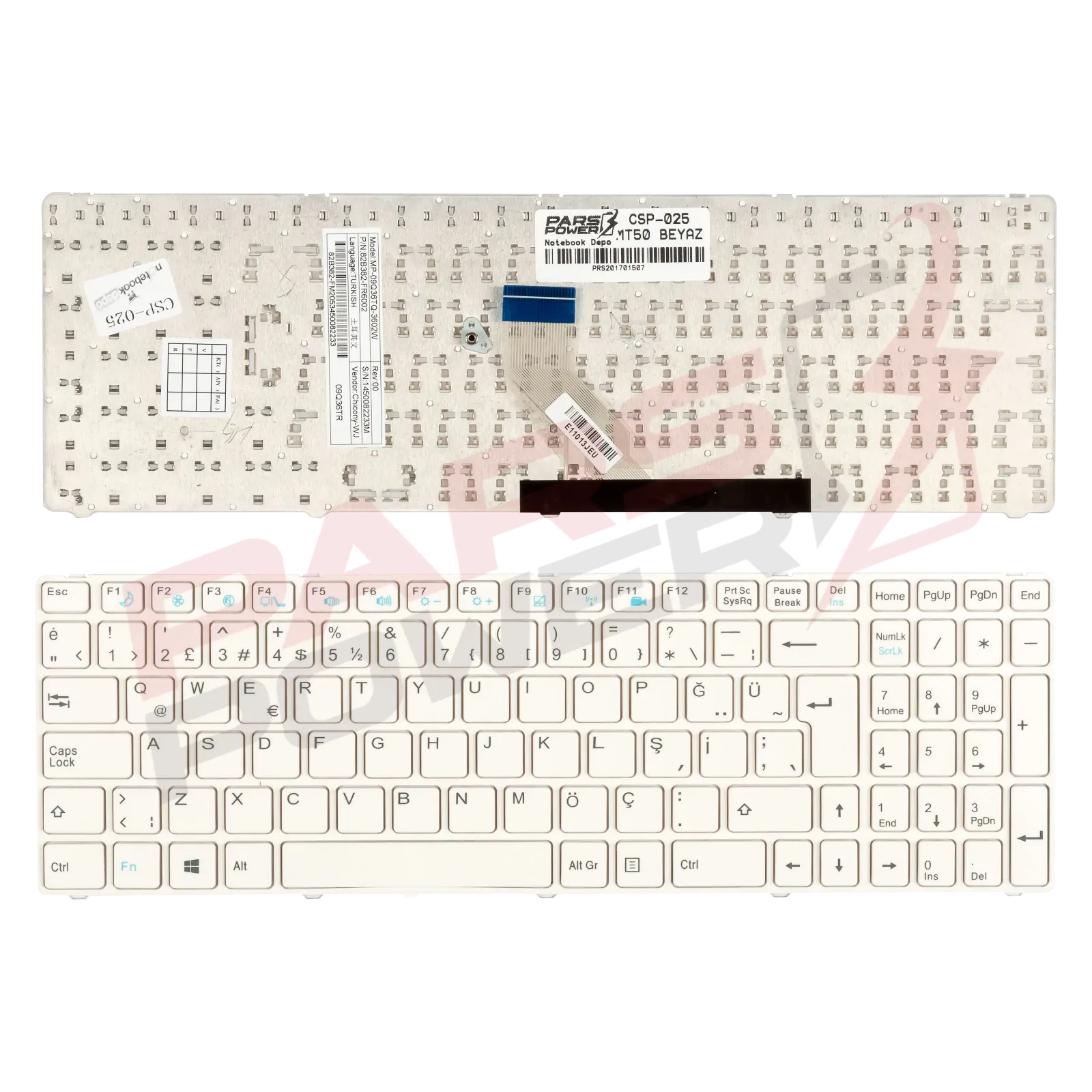 Casper Nirvana MT50-B-C, MT50-F-A Notebook Klavye (Beyaz TR) Satın Al ...