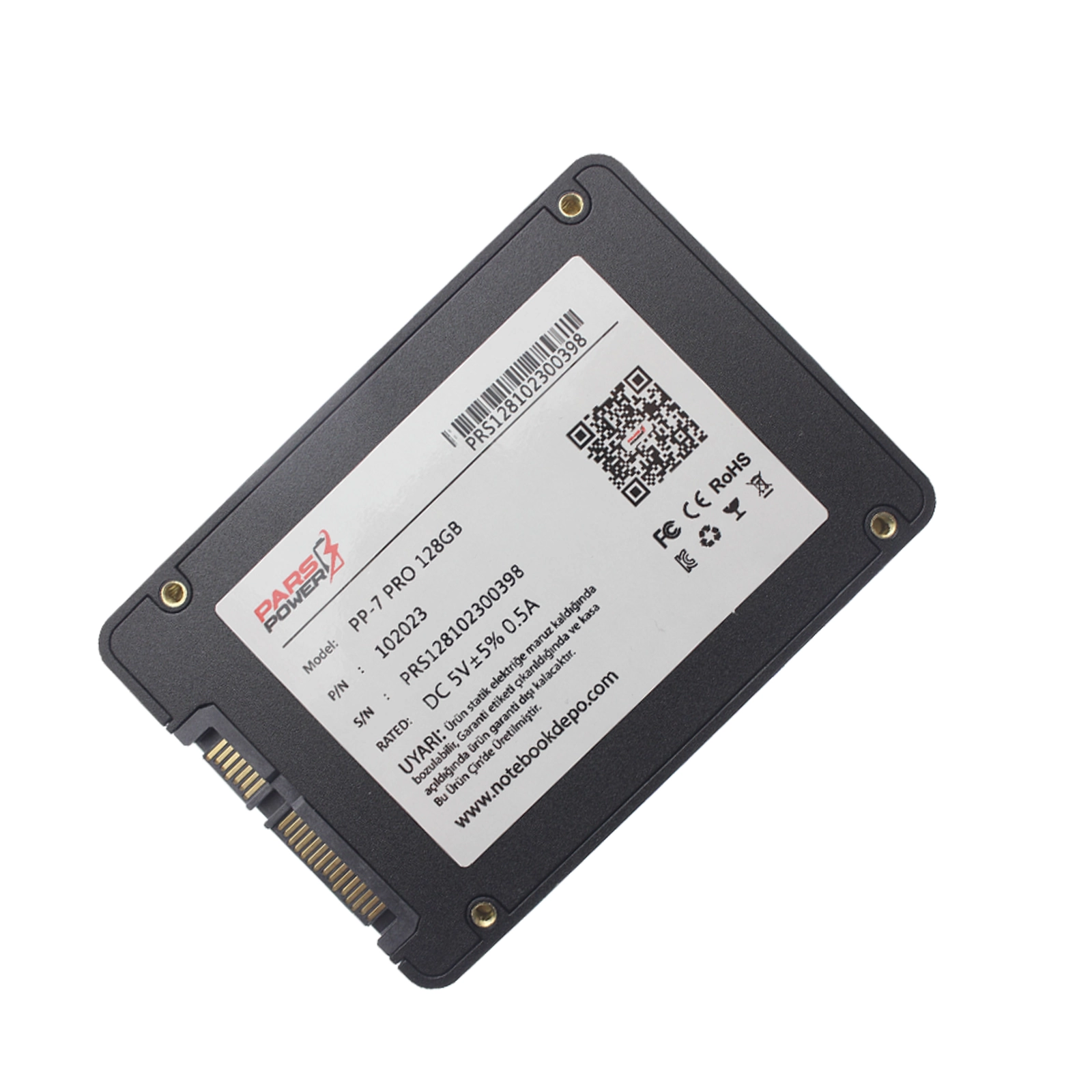 PARS POWER 2.5" PP-7 PRO 128 GB 3D Nand (500/450) SATA 3.0 SSD Satın Al ...