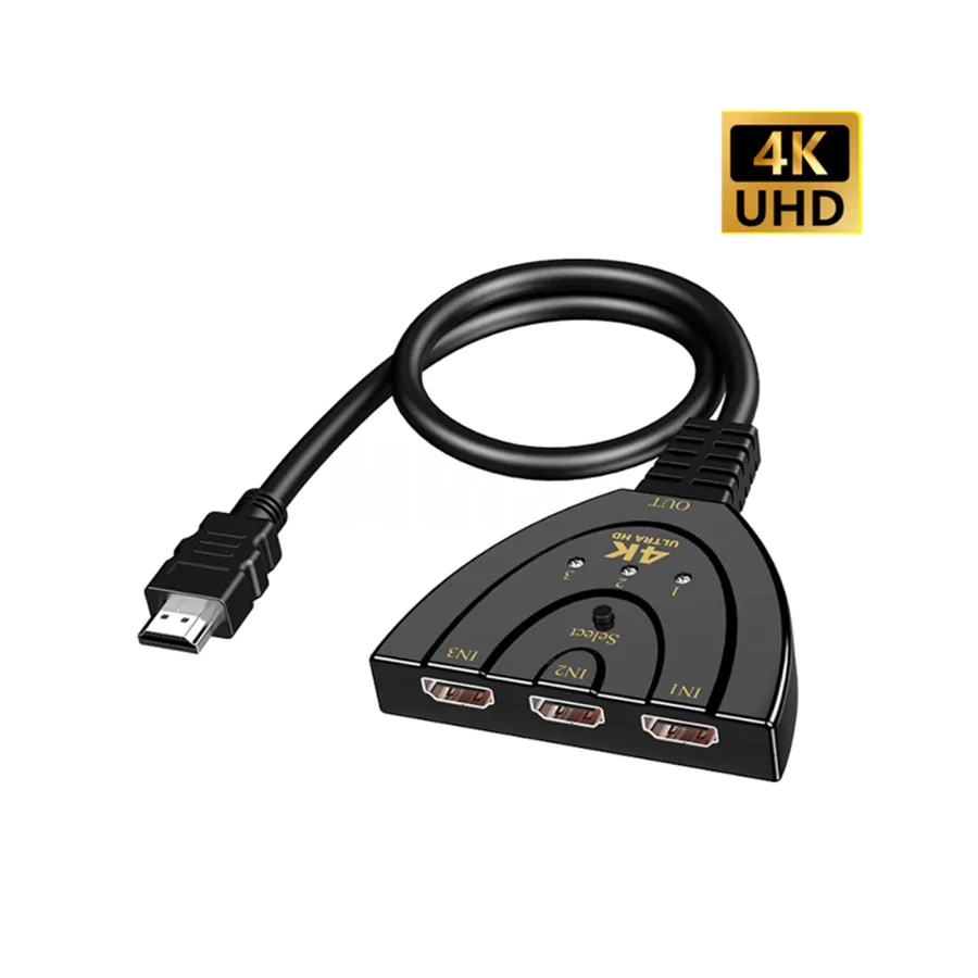 3 in 1 4K Hdmi Çoklayıcı - 3 Port Switch Satın Al - Aynı Gün Kargo