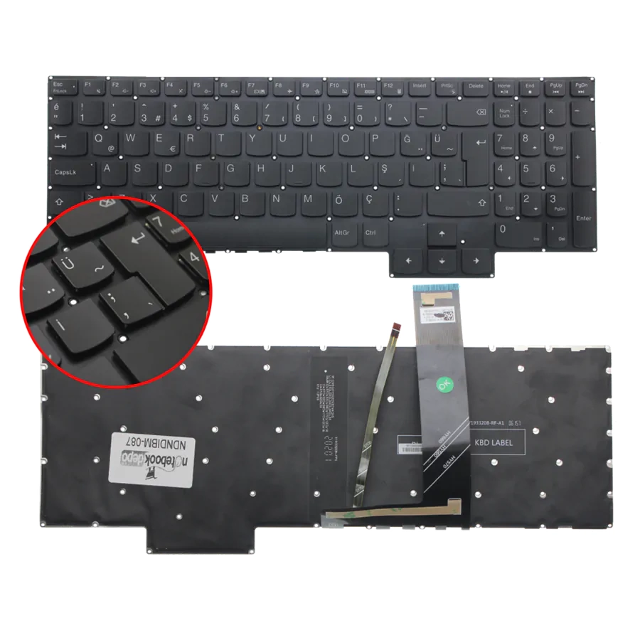 Lenovo ideaPad Gaming 3-15ARH05 Type 82EY Klavye Işıklı (Siyah TR ...