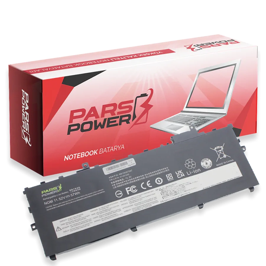 Lenovo ThinkPad X1 Carbon 5th Gen Type 20HR, 20HQ Batarya - Pil (Pars ...