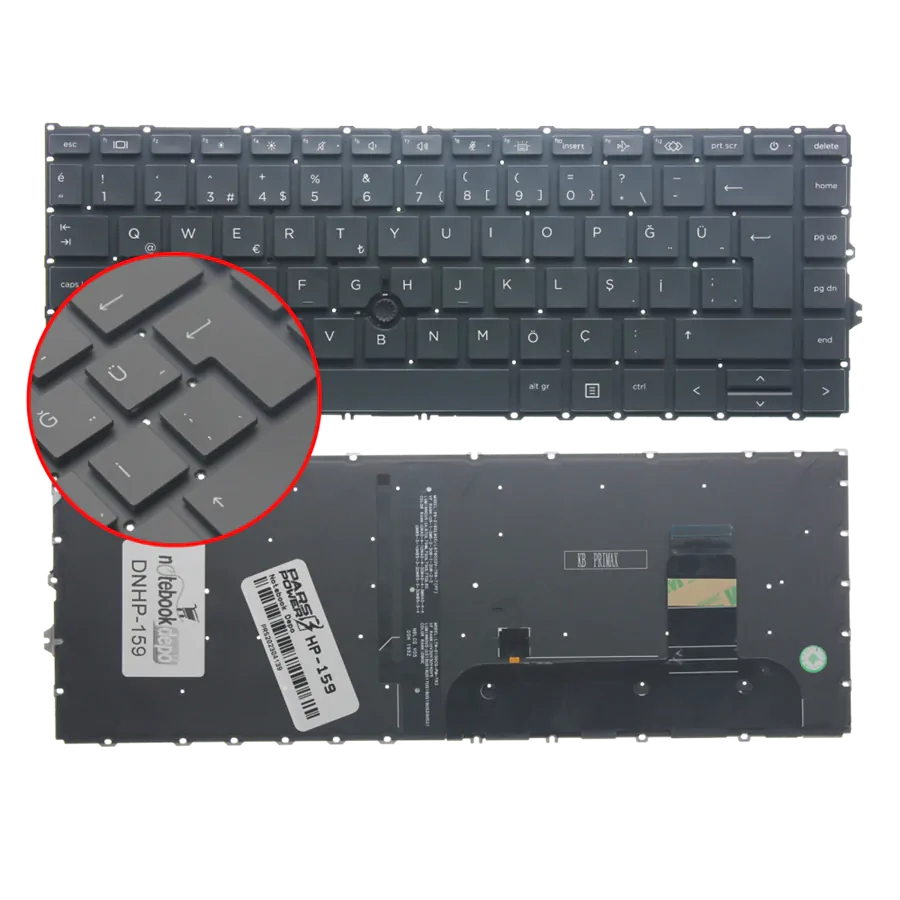 HP EliteBook M07089-001, M07089-001 Klavye Işıklı (Siyah TR) Satın Al ...
