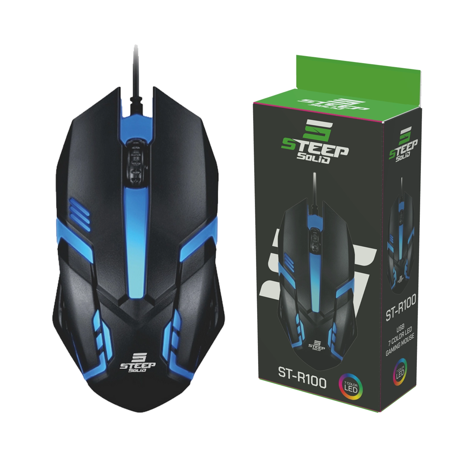 Steep Solid ST-R100 RGB Işıklı Oyuncu Mouse Satın Al - Aynı Gün Kargo