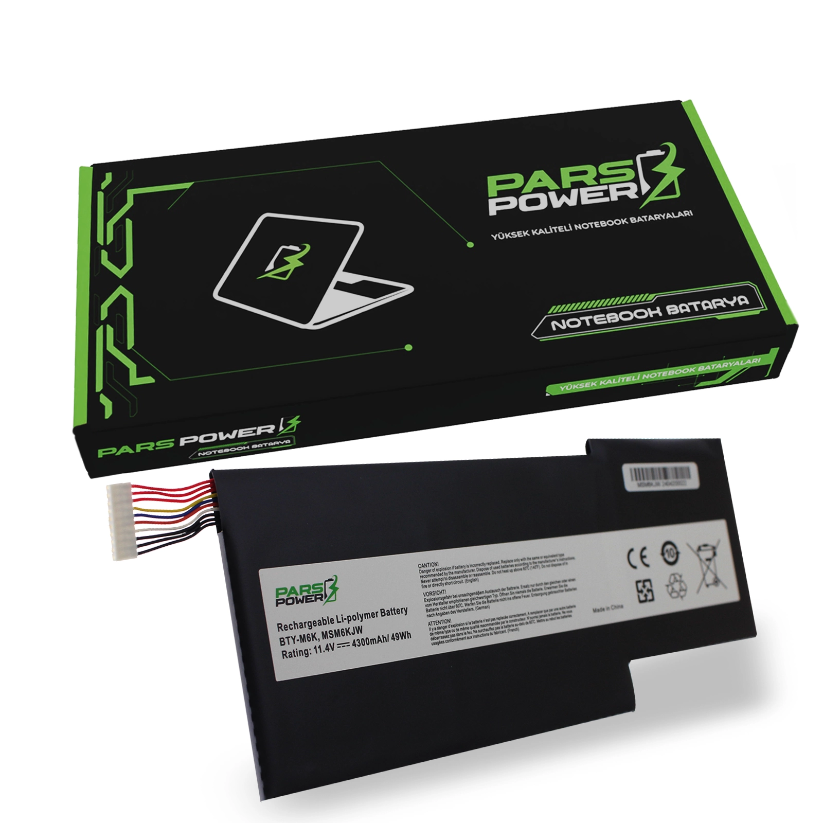 Msi MS-16R3 Batarya - Pil (Pars Power) Satın Al - Aynı Gün Kargo