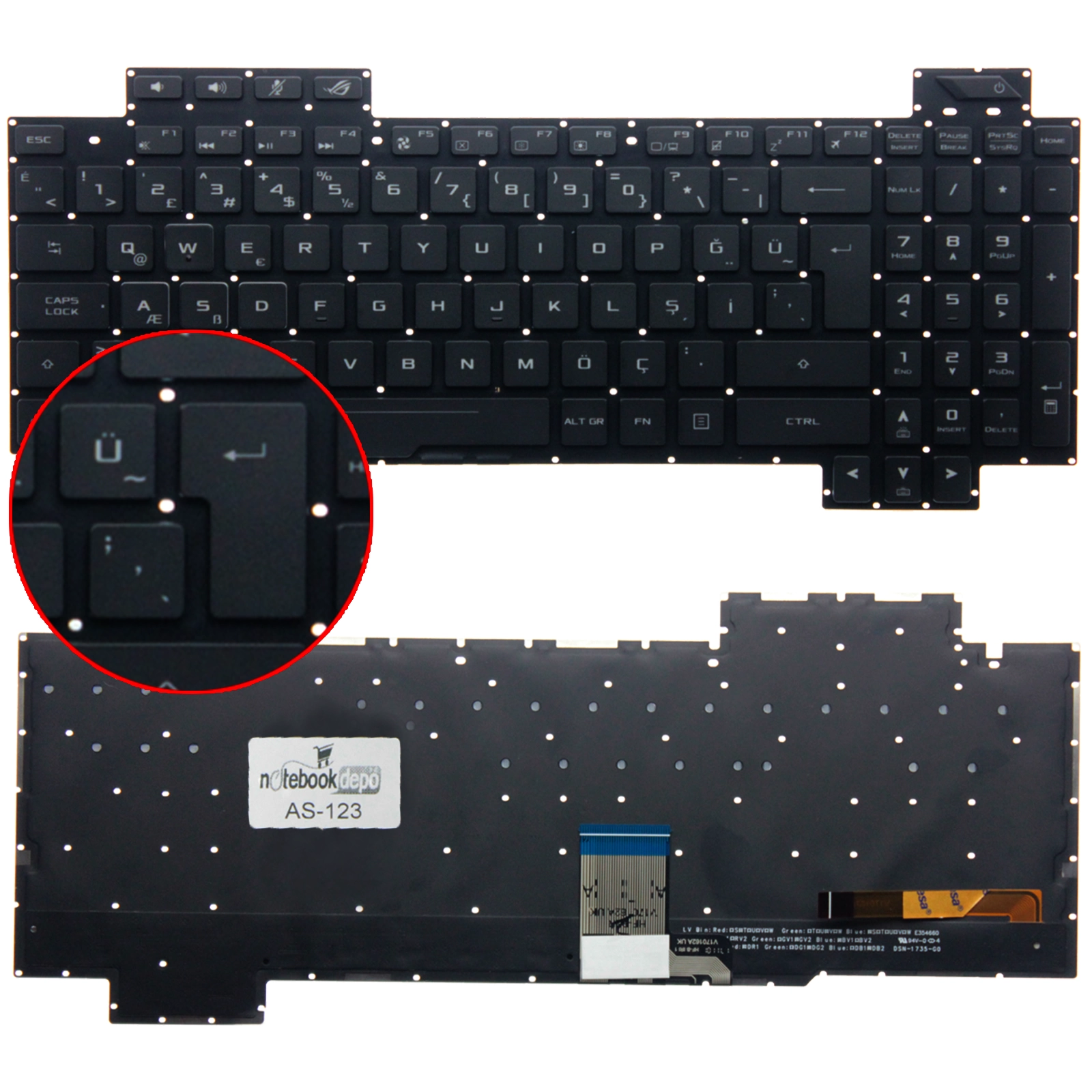 Asus ROG Strix Hero II GL504GM-DS74 Klavye Işıklı (Siyah TR) Satın Al ...