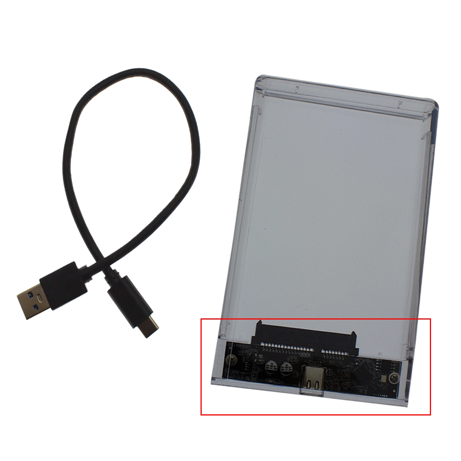 2.5" Şeffaf Sata Type-C 3.1 Harici HDD - SSD USB-C External Harddisk ...