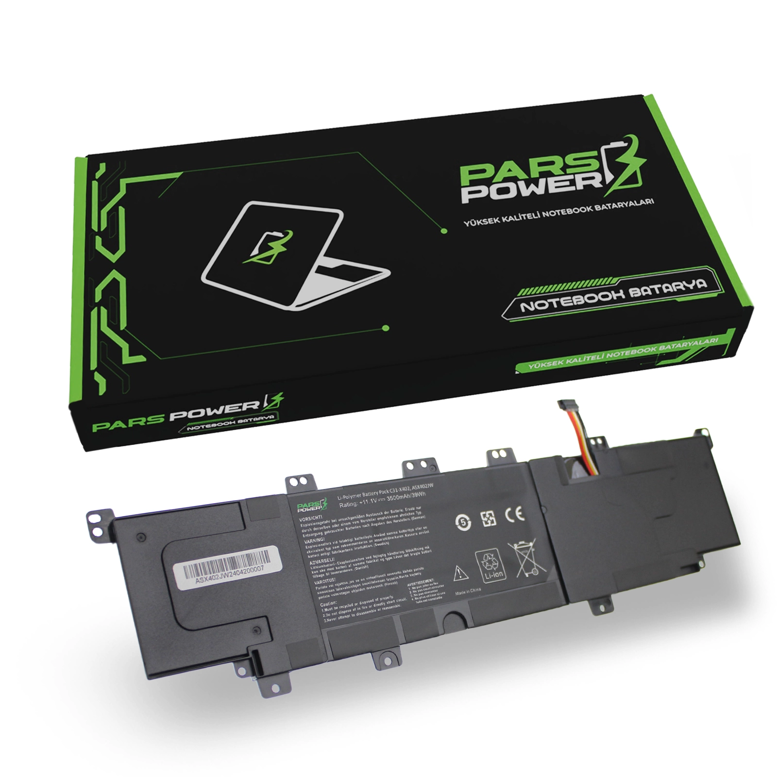 Asus VivoBook S300, S400 Batarya - Pil (Pars Power) Satın Al - Aynı Gün ...