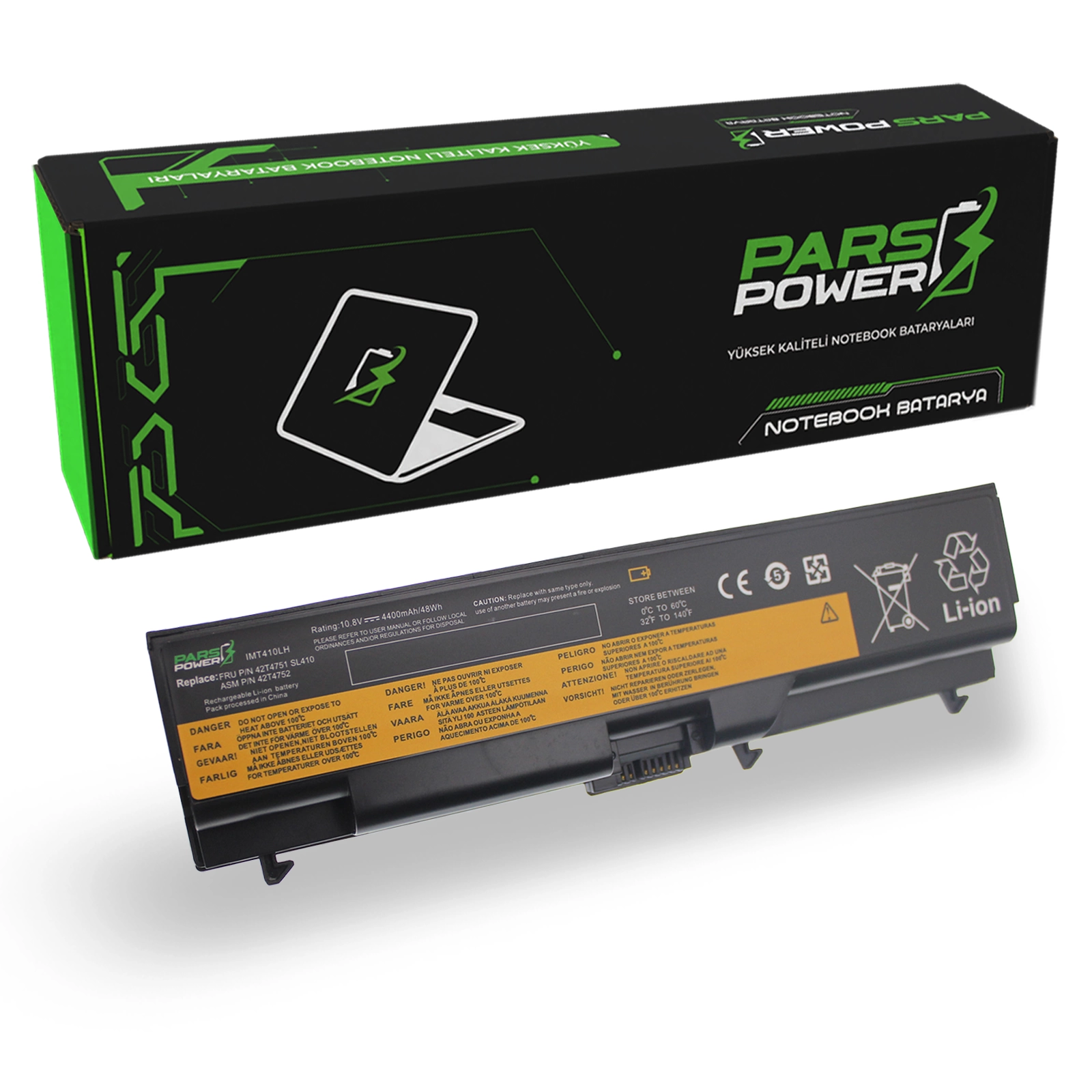 Lenovo ThinkPad W510, W520, L520 Notebook Batarya - Pil (Pars Power ...