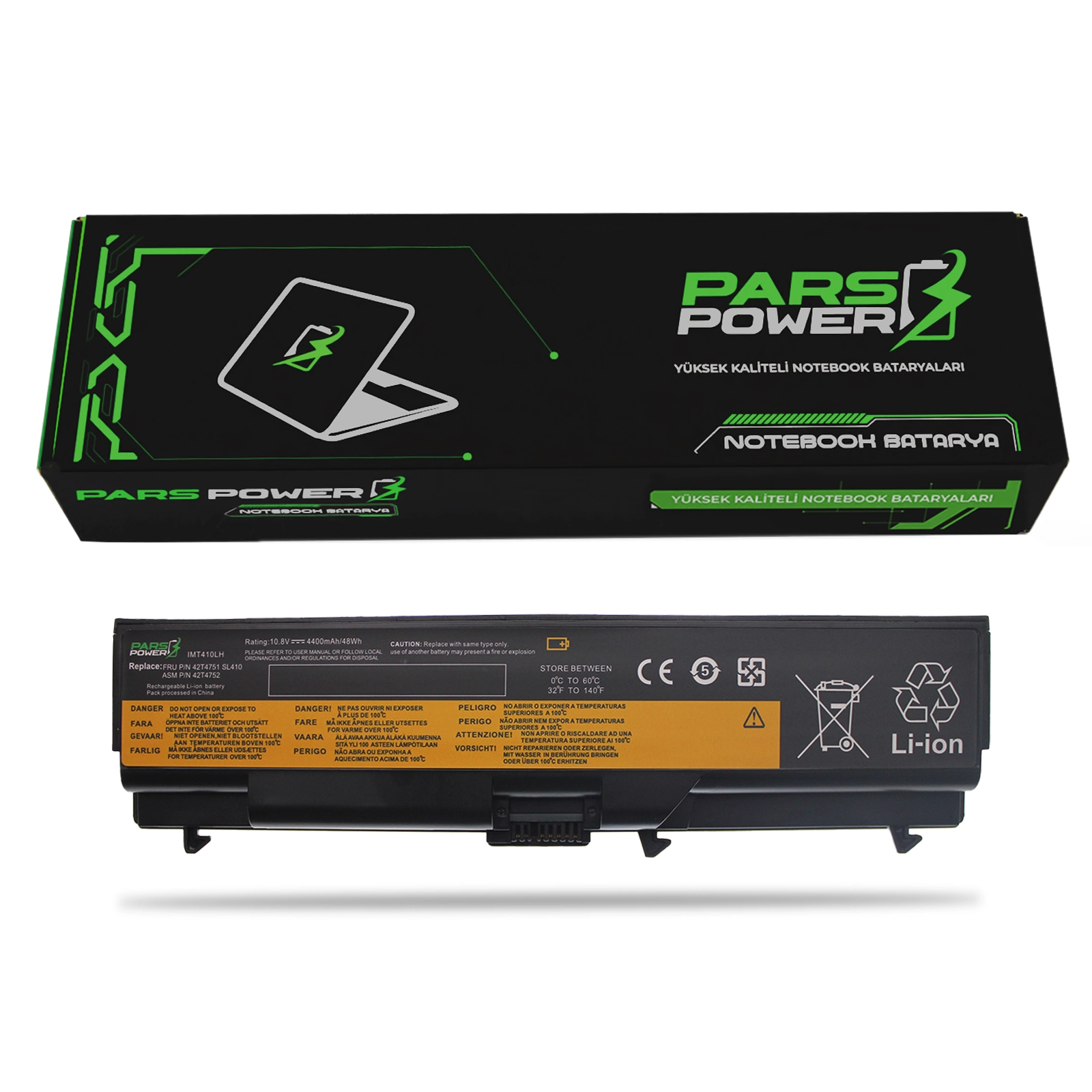 Lenovo ThinkPad W510, W520, L520 Notebook Batarya - Pil (Pars Power ...