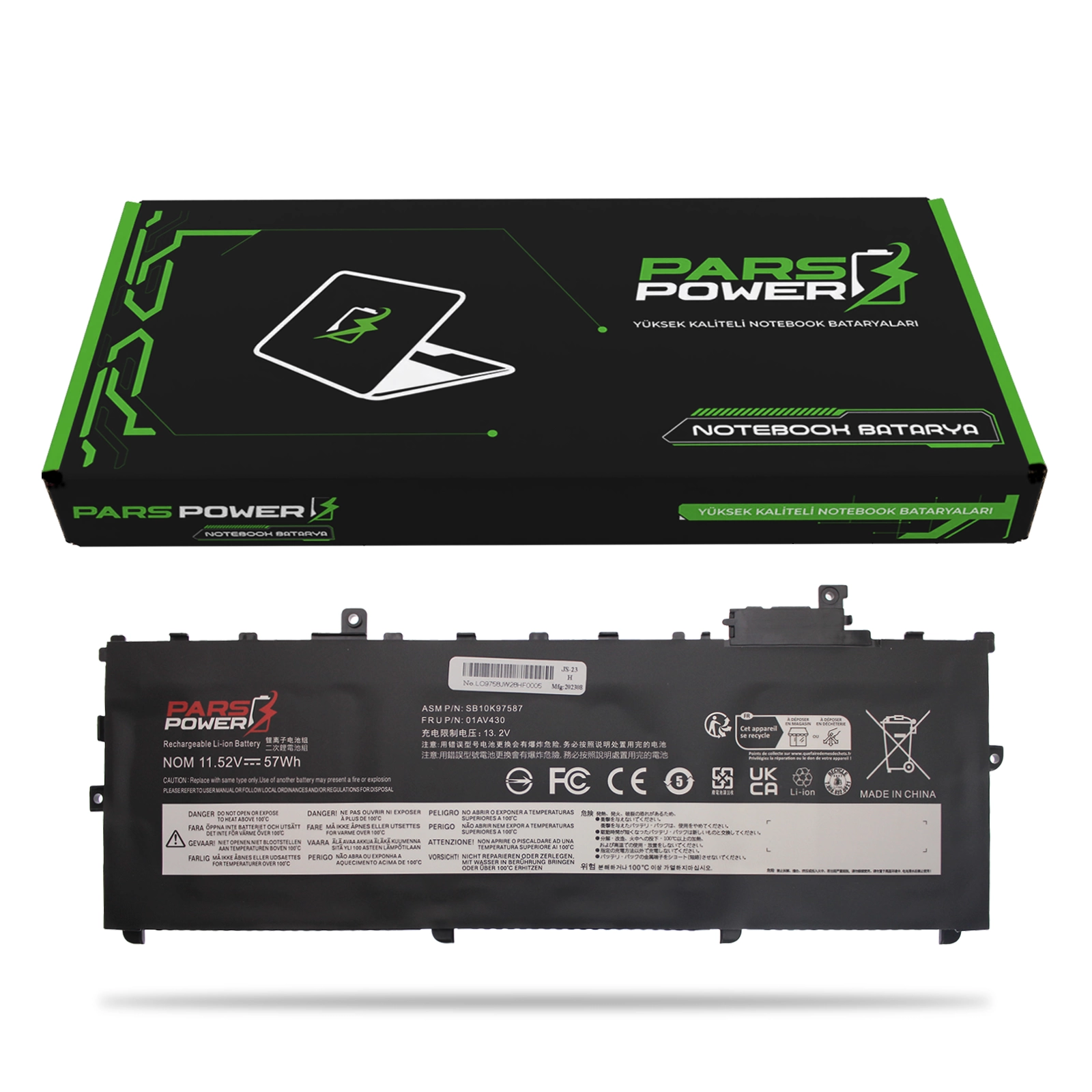 Lenovo ThinkPad X1 Carbon 5th Gen Type 20K4, 20K3 Batarya - Pil (Pars ...