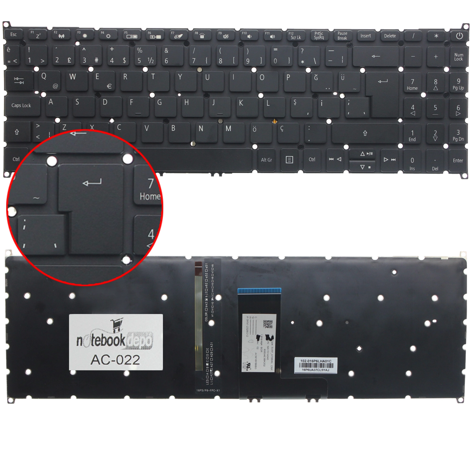 Acer Aspire 3 A315-55KG NX.HEHEY.005 Klavye Işıklı (Siyah TR) Satın Al ...