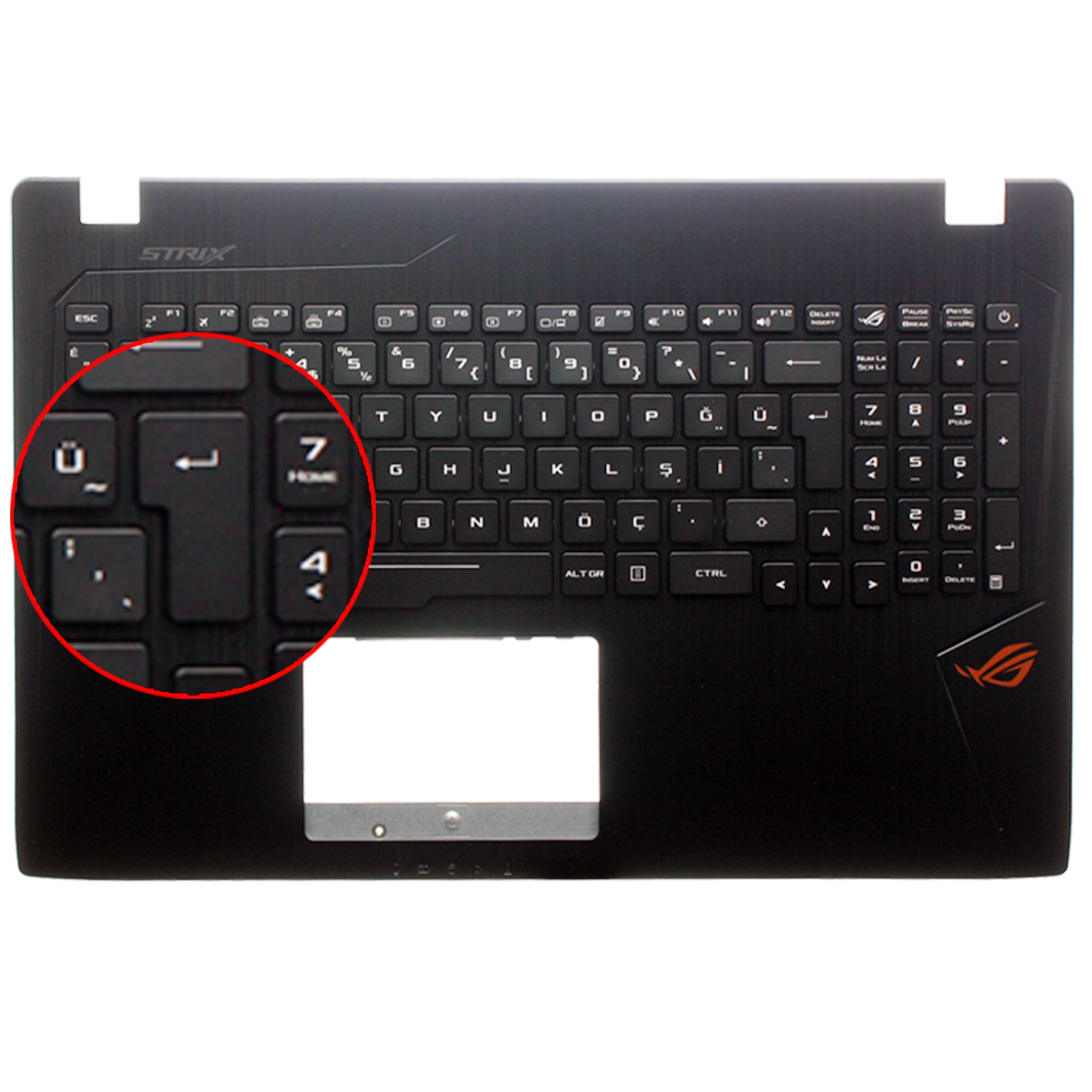 Asus ROG GL553VD-DM032T, FX553VE-DM407 Üst Kasalı Klavye (Siyah TR ...