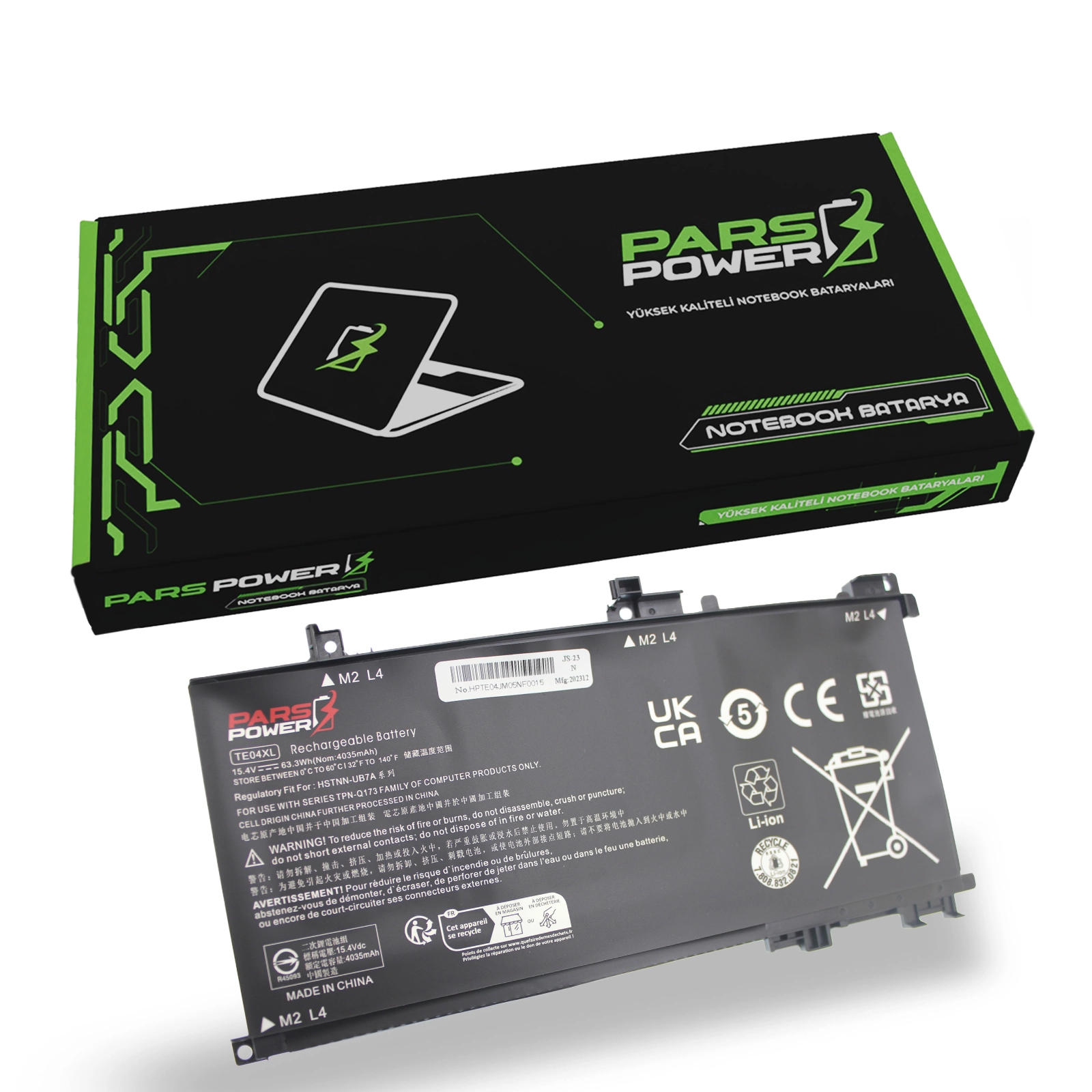 Hp TE03, TEO3, TE04, TEO4, 905277-555 Batarya - Pil (Pars Power) Satın Al - Aynı Gün Kargo