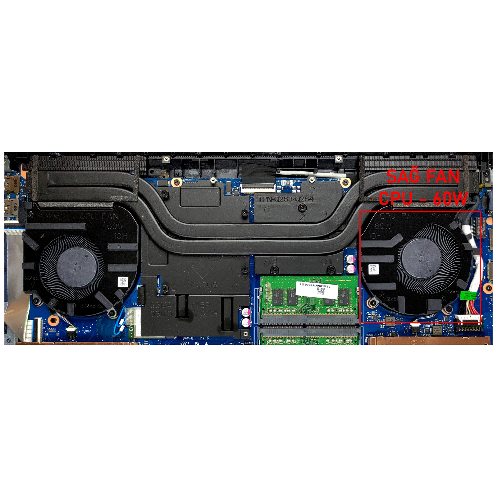 HP Victus 16-e Serisi Cpu Fan - İşlemci Fanı Satın Al - Aynı Gün Kargo