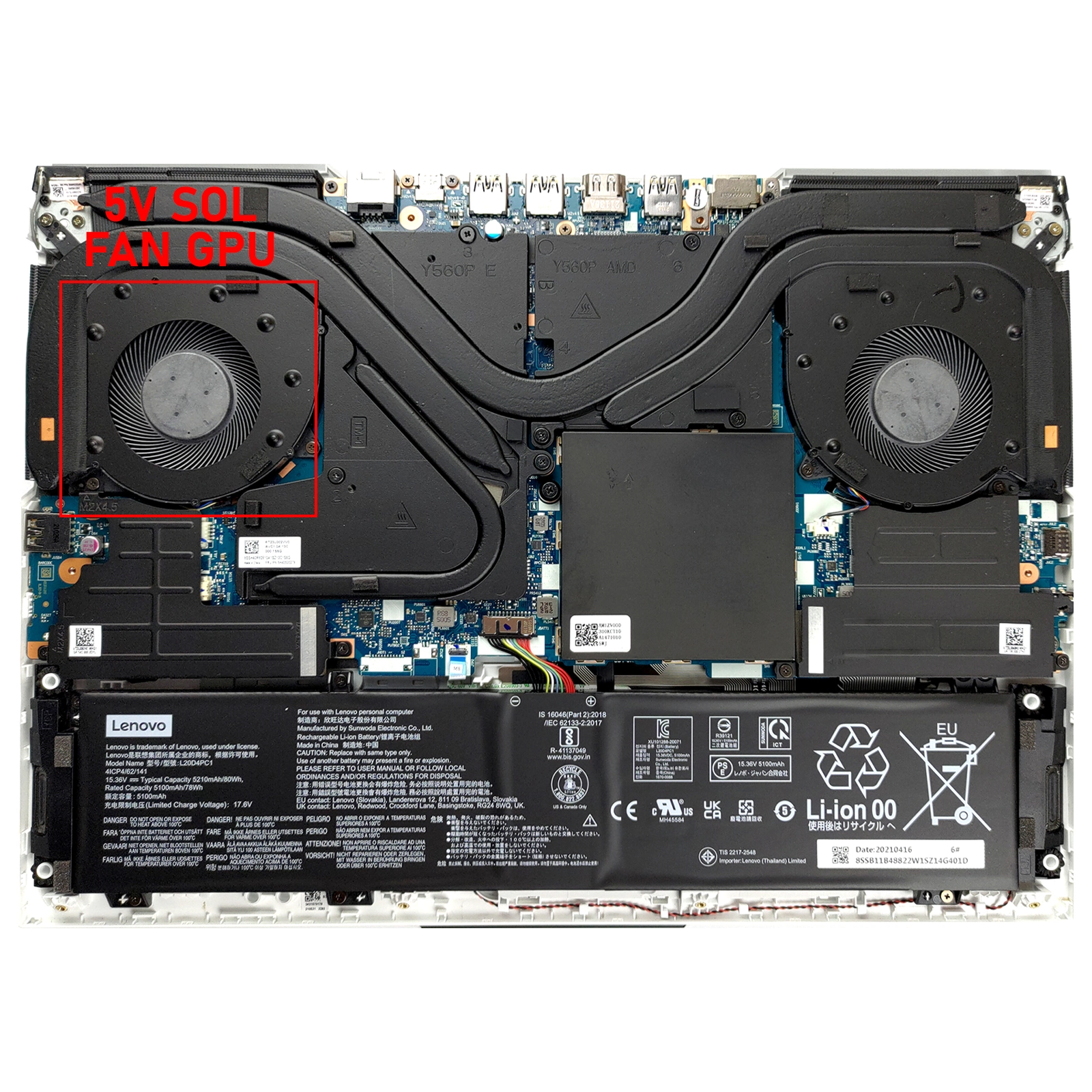 Lenovo Legion 5 Pro-16ACH6H Gpu-Vga Fan - Ekran Kartı Fanı Satın Al ...