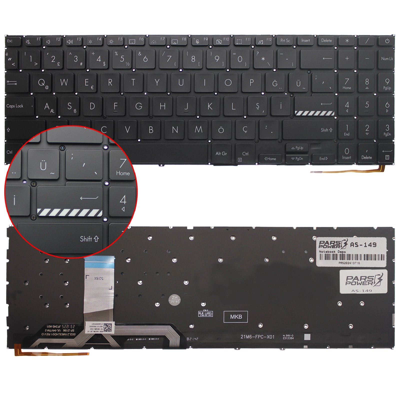 Asus VivoBook 15 M1502, M1502I Klavye Işıklı (Siyah TR) Satın Al - Aynı ...