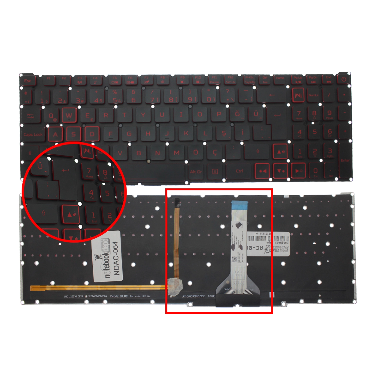 Acer Nitro 5 N22C1 Klavye Işıklı (Siyah TR) Satın Al - Aynı Gün Kargo