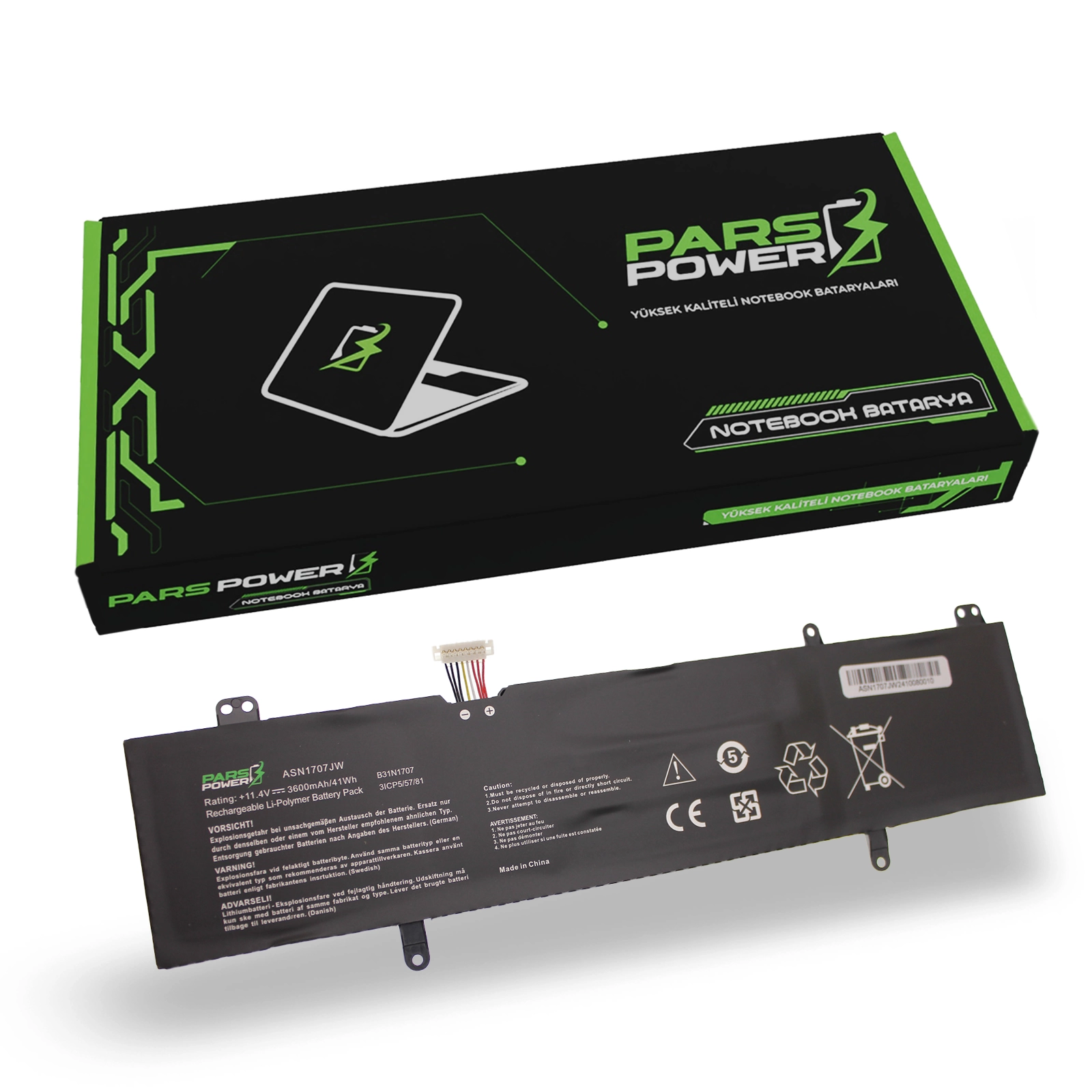 Asus VivoBook 0B200-02710000, 0B200-02710100 Batarya - Pil (Pars Power ...