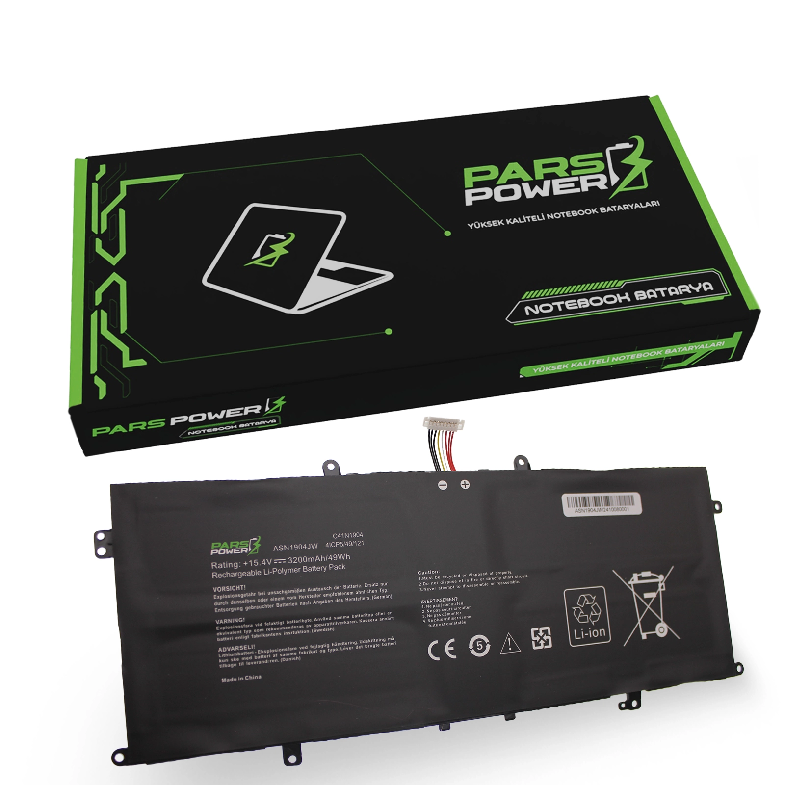 Asus Zenbook UX325UA, UX325UAZ, UX363EA Batarya - Pil (Pars Power ...