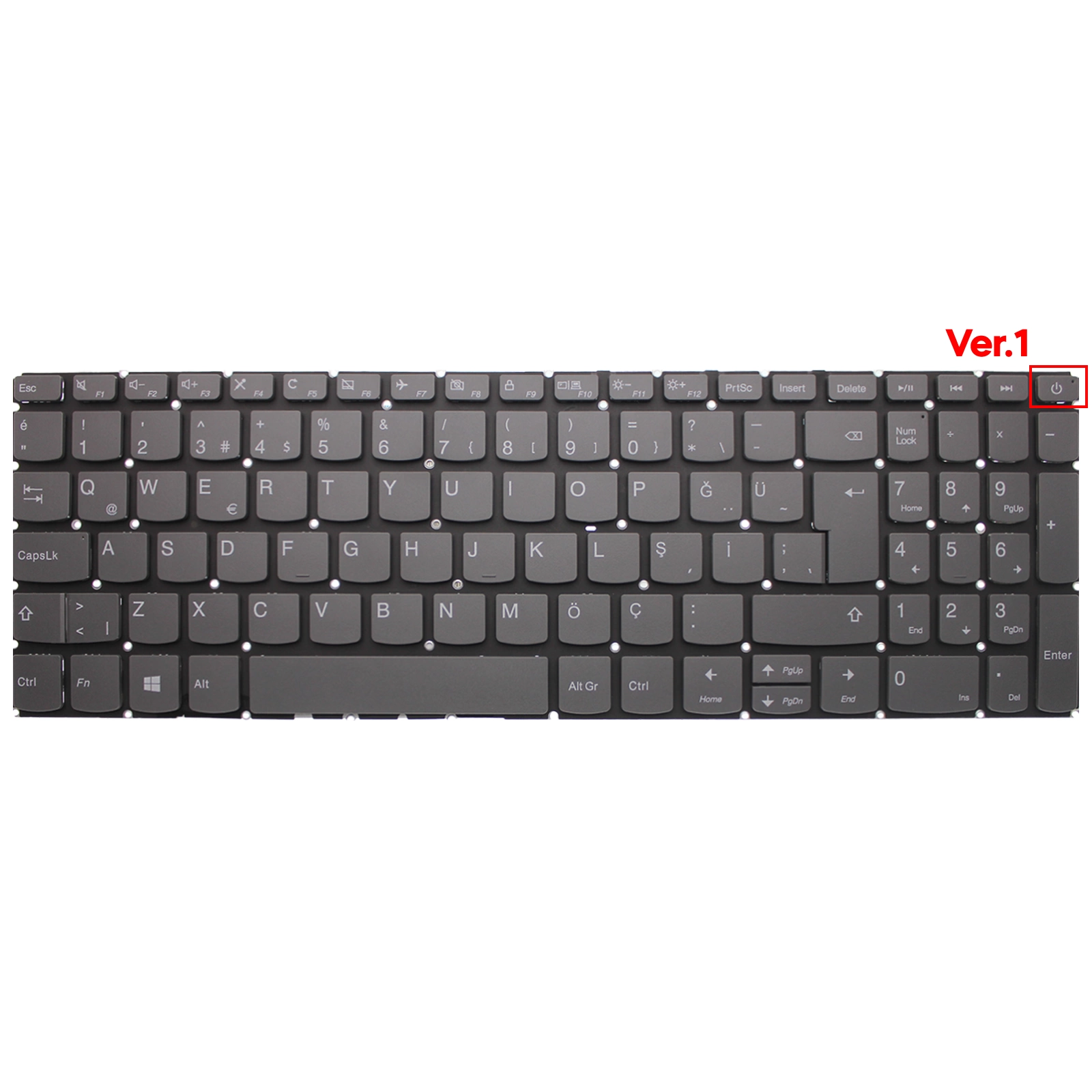 Lenovo ideaPad S145-15IIL Type: 81W8, 82DJ, 82HB Klavye (Füme TR) Satın ...