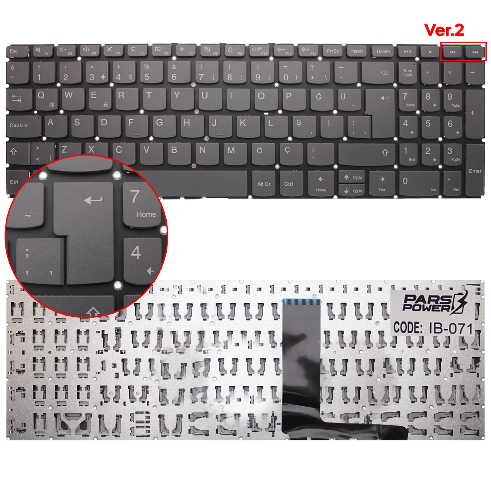 Lenovo ideaPad S145-15API Type: 81UT, 81V7 Klavye (Füme TR) Satın Al ...