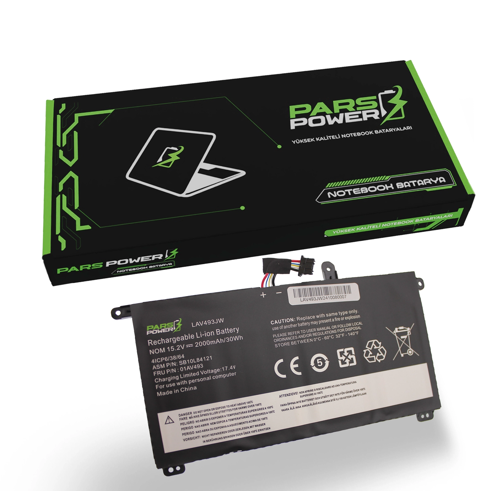 Lenovo ThinkPad 01AV423, 01AV424 Batarya - Pil (Pars Power) Satın Al ...