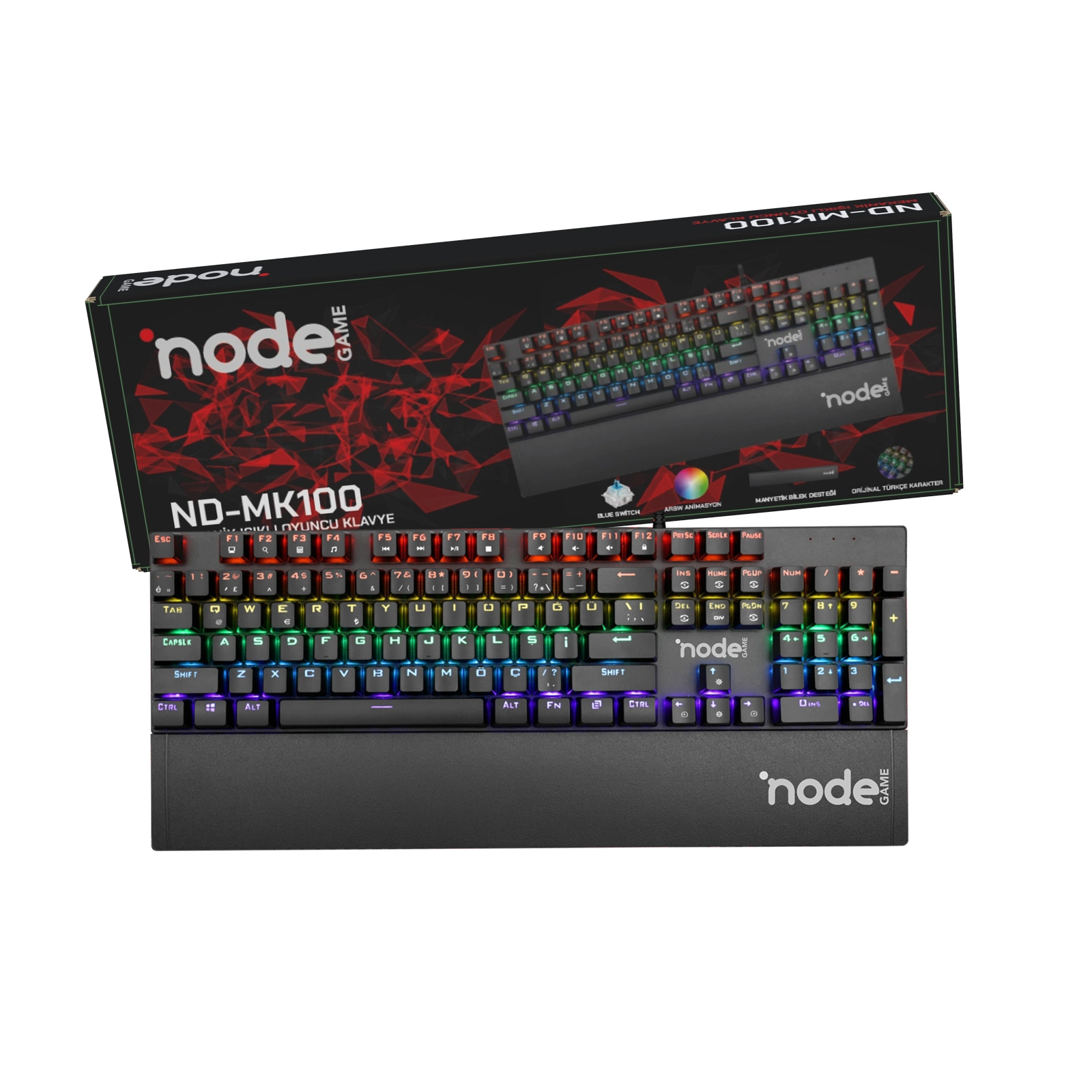 Node Game ND-MK100 Mekanik Klavye (Blue Switch) Satın Al - Aynı Gün Kargo