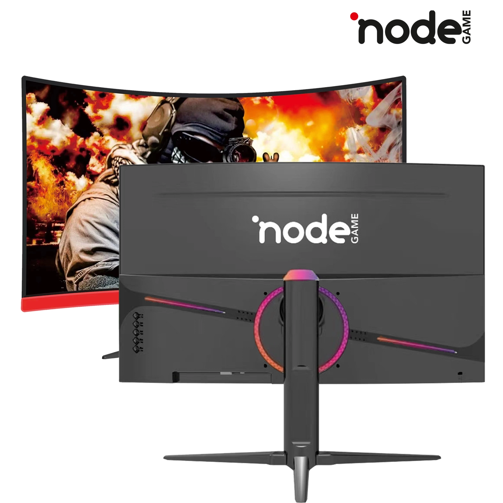 NODE GAME ND-CV27180RGB 27" inç 180HZ RGB Işılı Pivot Ayaklı Curved ...