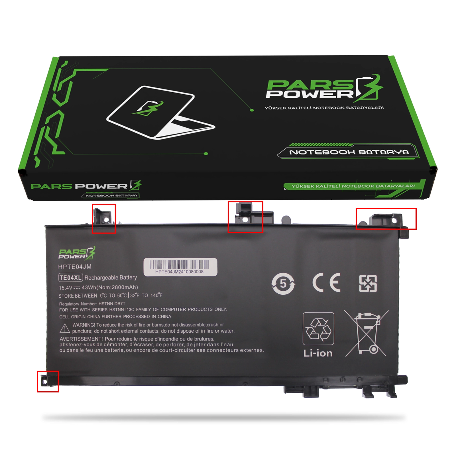 Hp TE03, TEO3, TE04, TEO4, 905277-555 Batarya - Pil (Pars Power) Satın Al - Aynı Gün Kargo