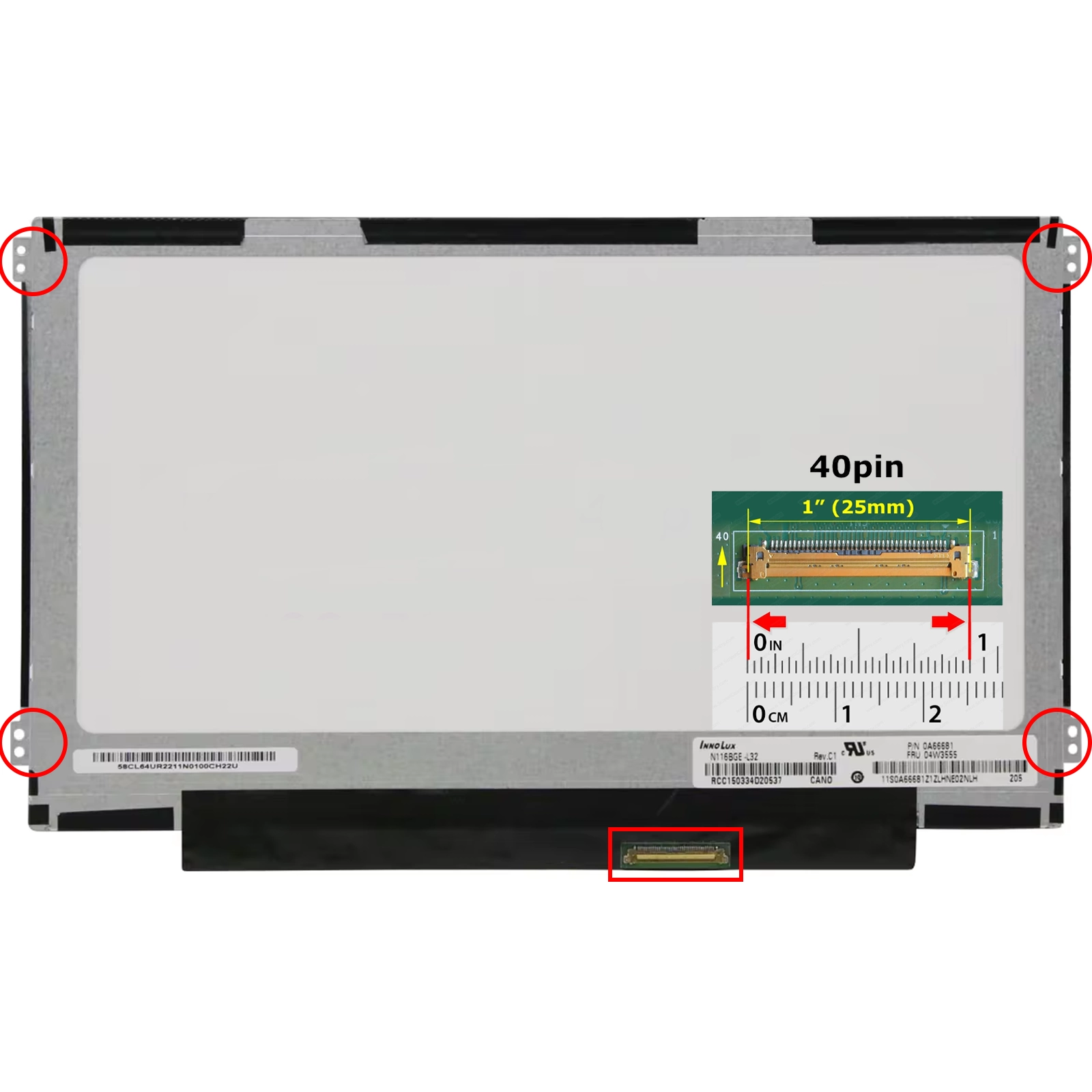 Asus EEE PC 1225C-RED Lcd Led Ekran - Panel Satın Al - Aynı Gün Kargo