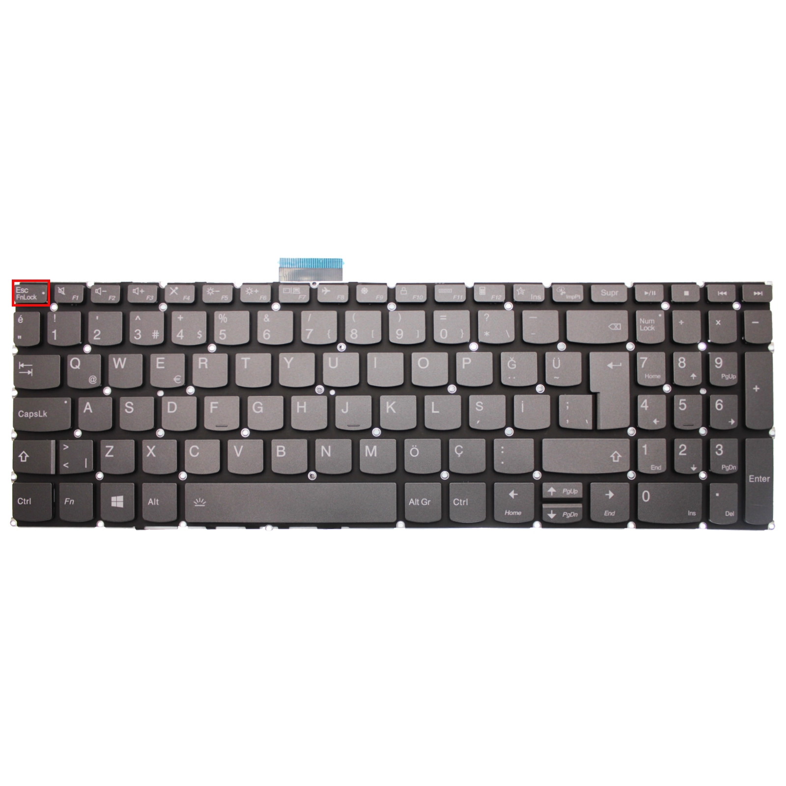 Lenovo Ideapad Slim 7-15ııl05 Type 82ad Klavye Işıklı (Füme TR) Satın ...