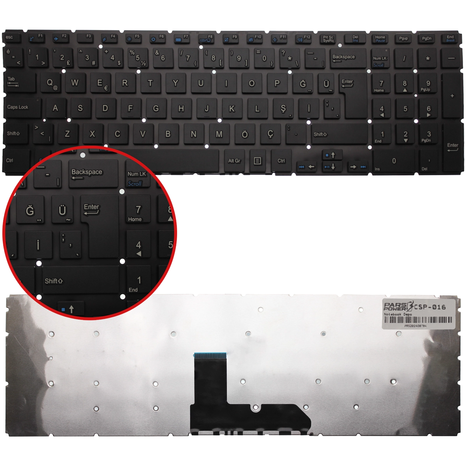 Casper Nirvana F600.7200-8145T-S, F650.8250-8T45T-G Klavye (Siyah TR ...