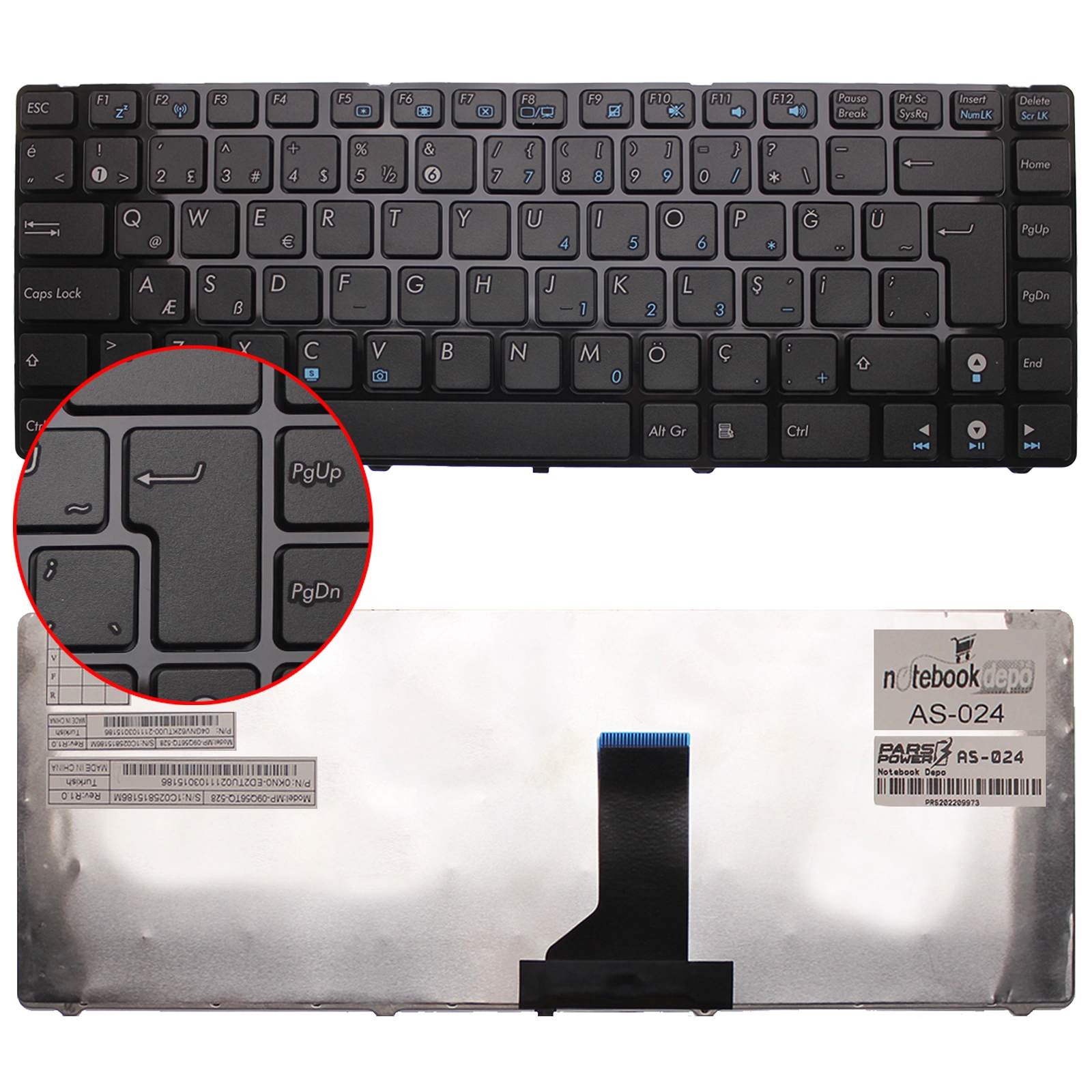 Asus U80V Notebook Klavye (Siyah TR) Satın Al - Aynı Gün Kargo