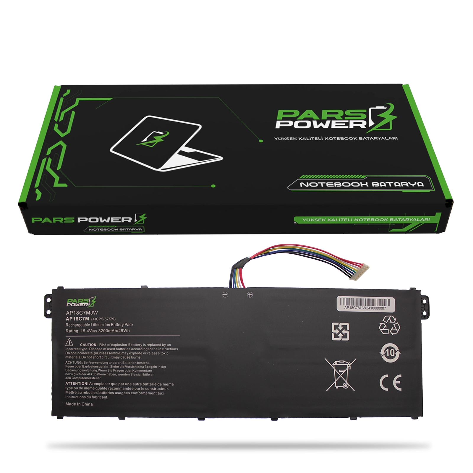 Acer N19H3 Batarya - Pil (Pars Power) Satın Al - Aynı Gün Kargo