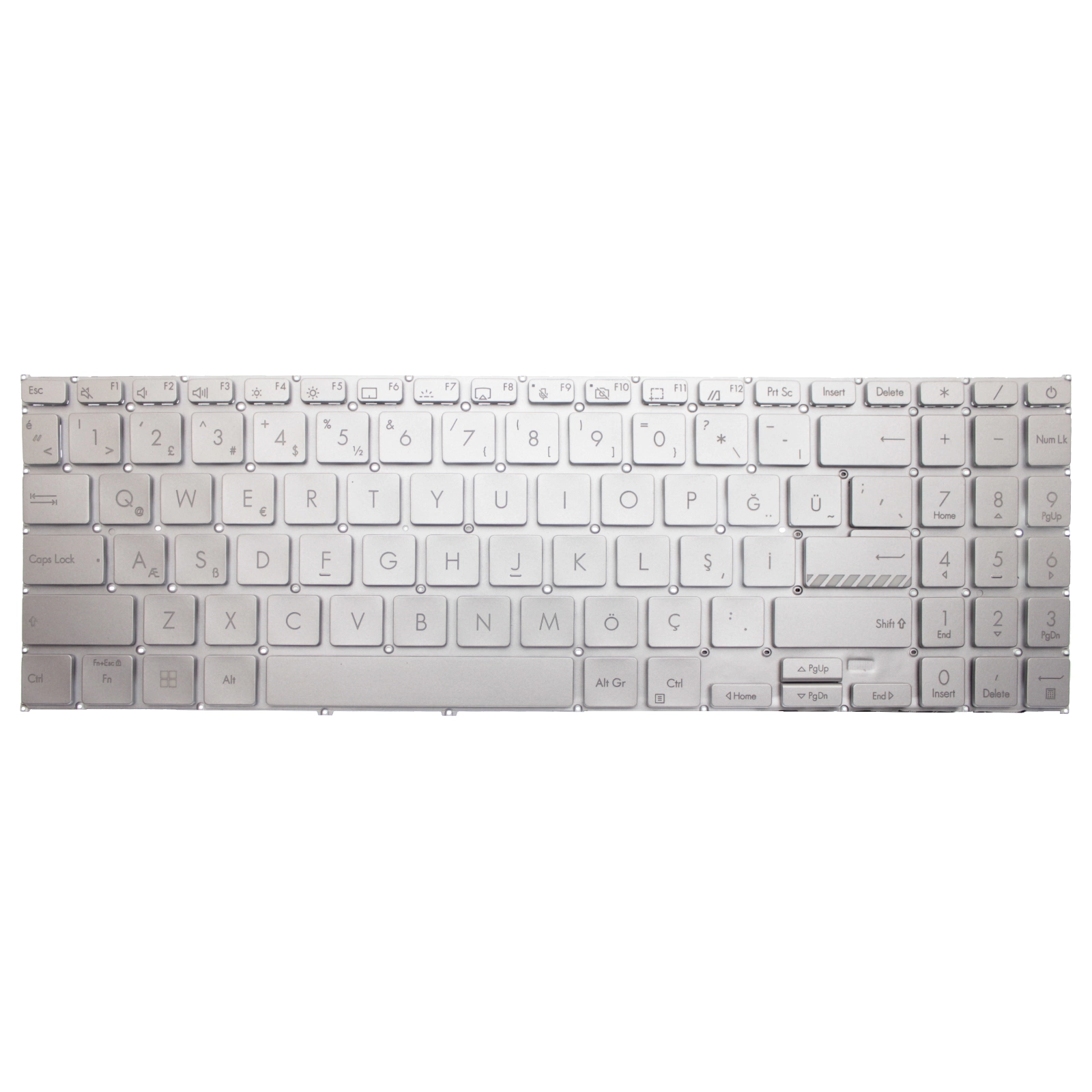 Asus VivoBook 15 M1502, M1502I Klavye (Gümüş TR) Satın Al - Aynı Gün Kargo