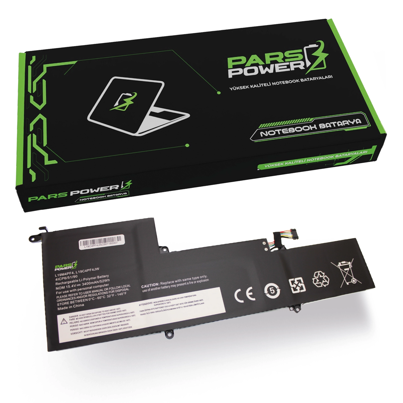 Lenovo IdeaPad Yoga Slim 7-14ITL05 82A3 Batarya - Pil (Pars Power ...