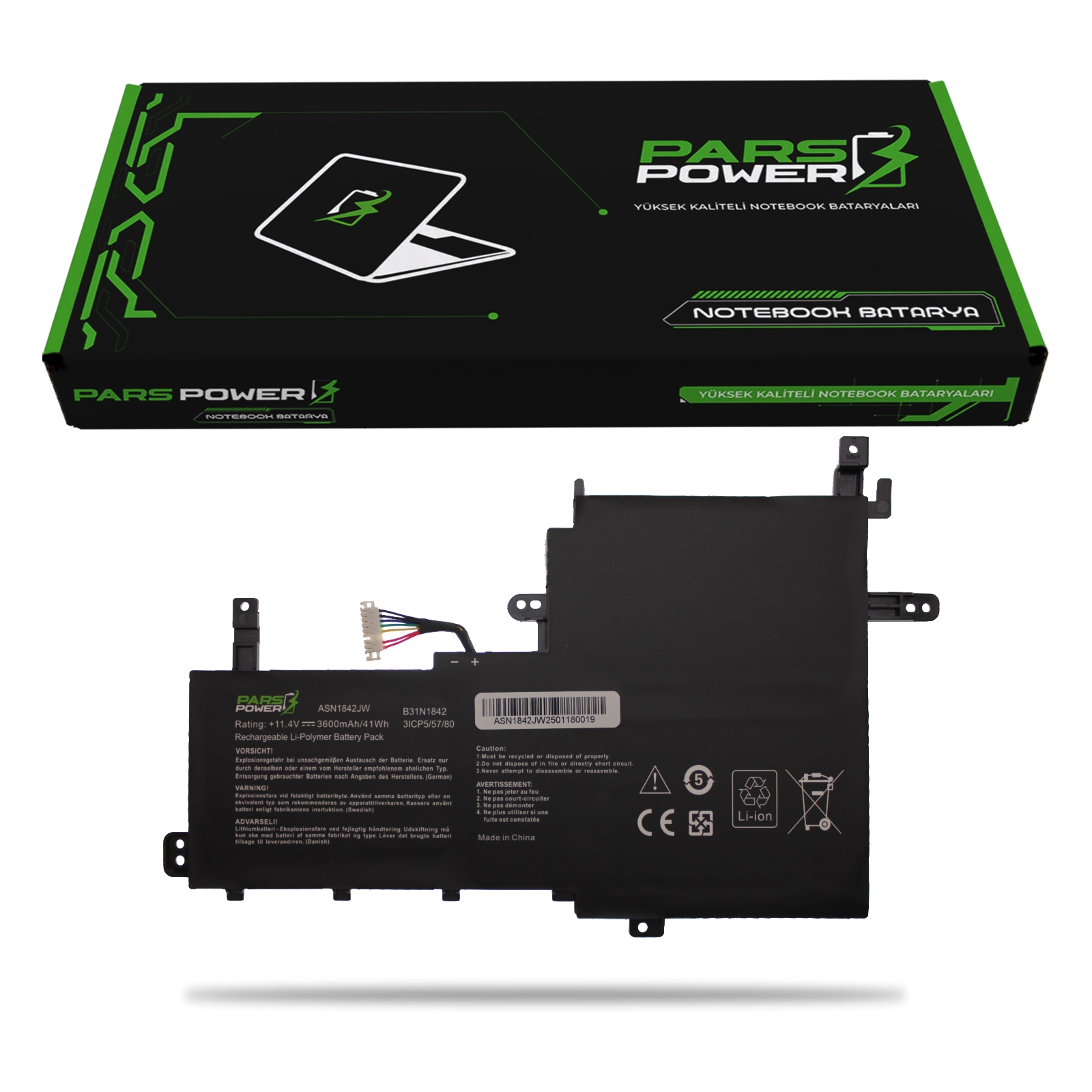 Asus VivoBook 0B200-03440000, 0B200-03440300 Batarya - Pil (Pars Power ...