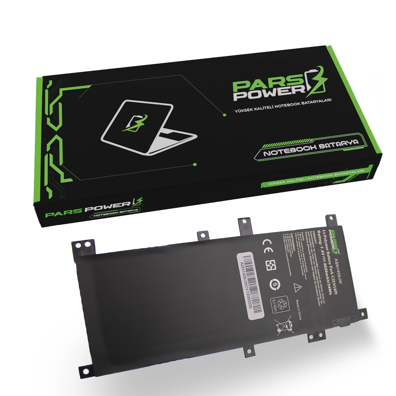 Asus R454, W409, VM490, DX882 Batarya - Pil (Pars Power) Satın Al ...