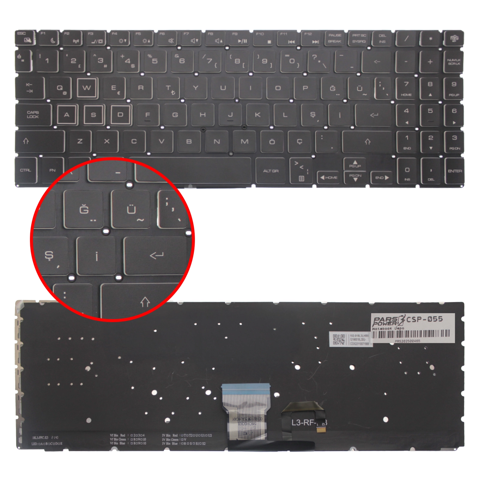 Casper Excalibur G900.1180-EF70R-B Klavye Işıklı (Siyah TR) Satın Al ...