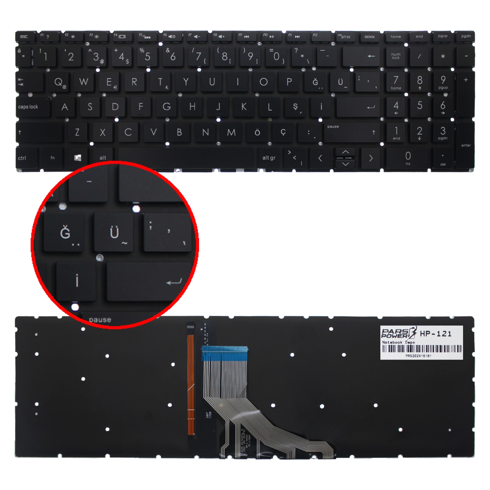 HP 15-dw, 15-dw000) Notebook Klavye Işıklı (Siyah TR) Satın Al - Aynı ...