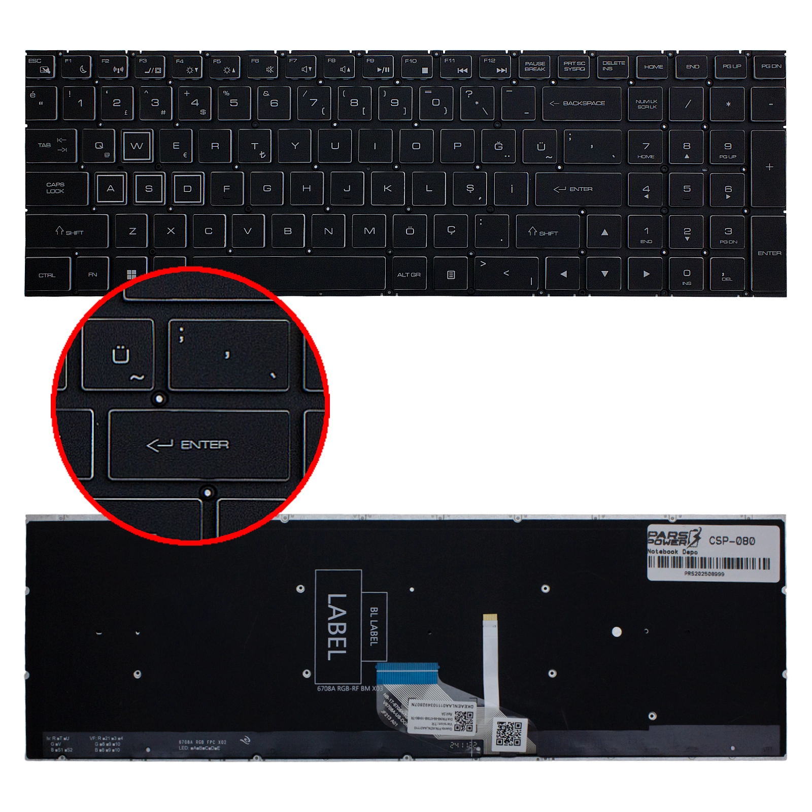 Casper Excalibur G780 Serisi Klavye Işıklı (Siyah TR) Satın Al - Aynı ...