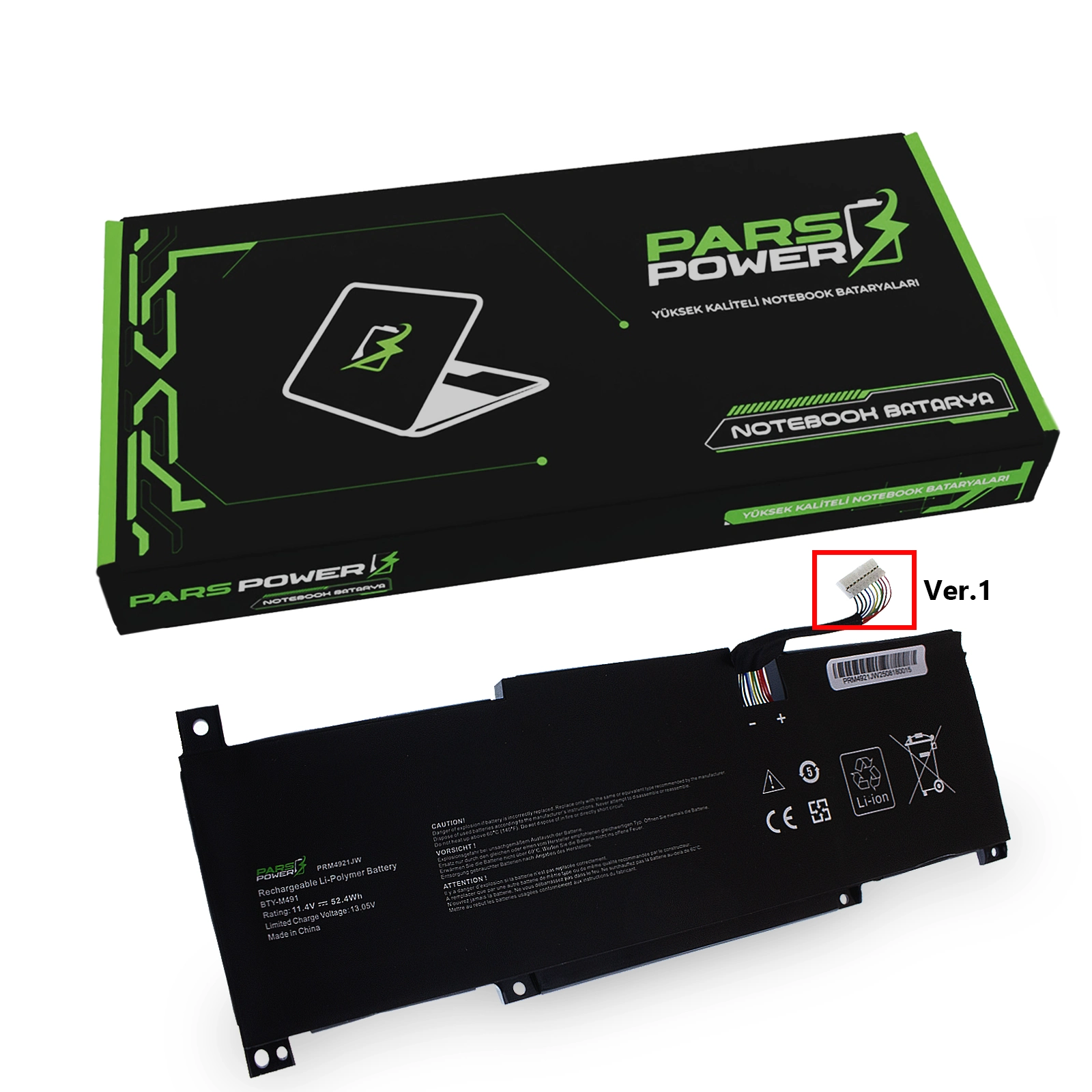 Msi Stealth 15m B12 Batarya - Pil (Pars Power) Satın Al - Aynı Gün Kargo