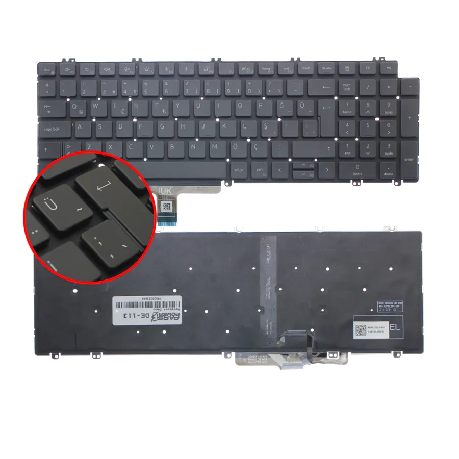 Dell Latitude 5520 P104F Klavye Işıklı (Siyah TR) Satın Al - Aynı Gün Kargo
