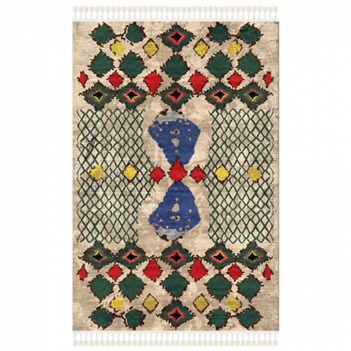 Evalife ISK010 Modern İskandinav Kalın Kaymaz Taban Kolay Temizlenen Kilim