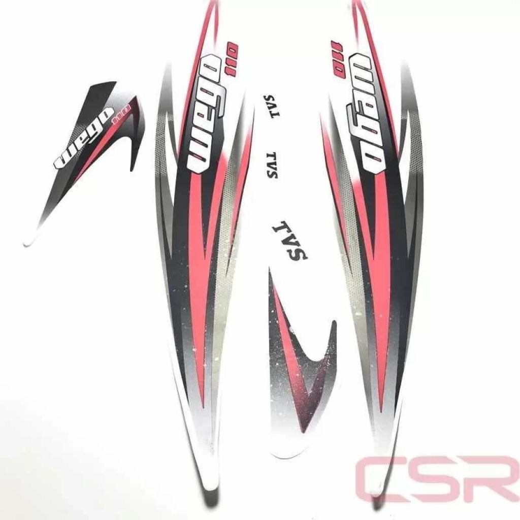 TVS Wego 110 Sticker Seti Beyaz YM - 5636577692826
