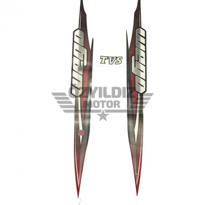 TVS Wego 110 Sticker Seti Kırmızı