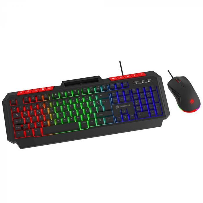 GameBooster KM-11B Knight Siyah Klavye Mouse Set
