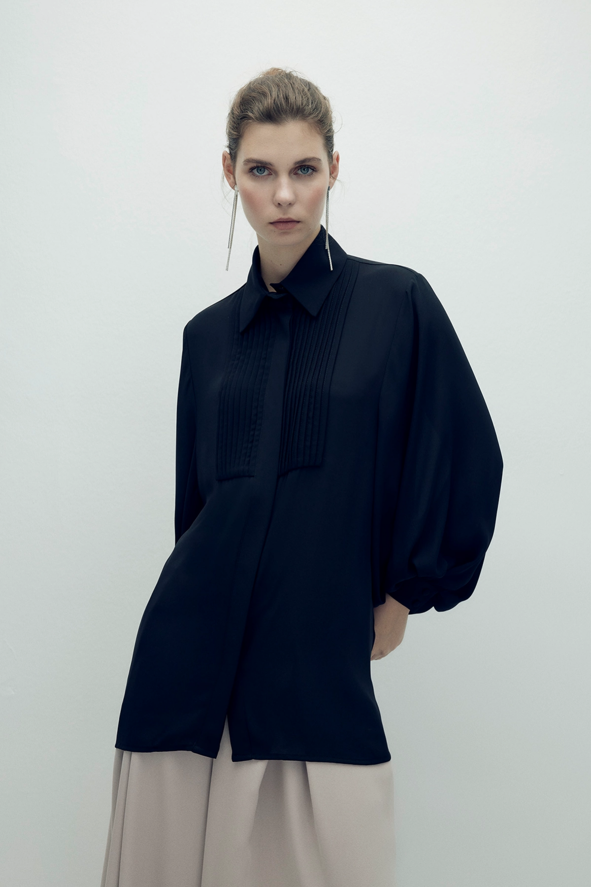 Jewel Shirt Black | Latifa Kadın Giyim
