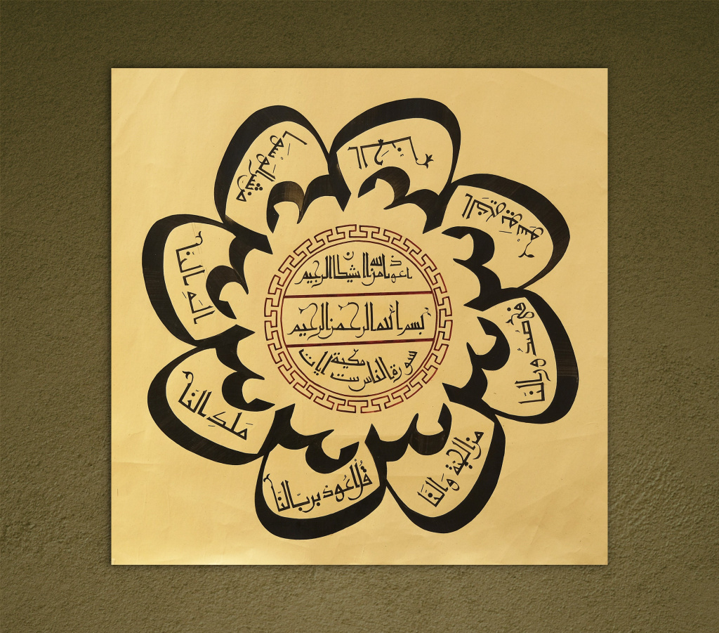 Surah Nas Wall Decor 23 Inches, Al Nas Quran Wall Decor, Windmill ...